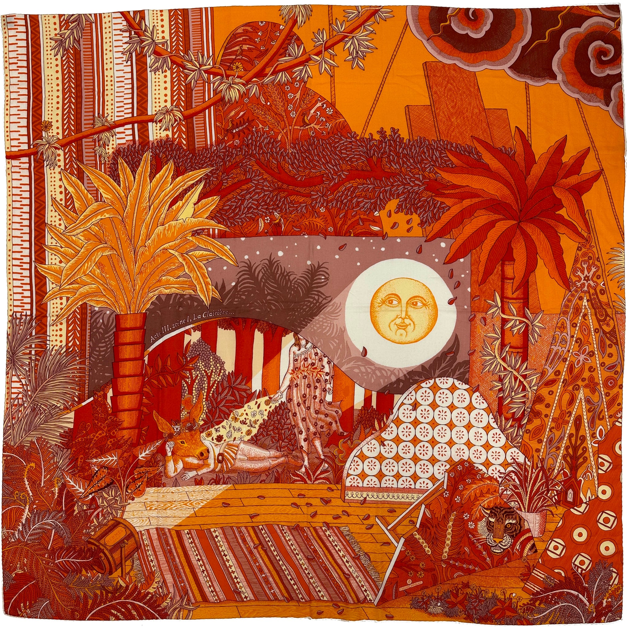 Hermès Acte III, Scène I, La Clairiere Cashmere Silk 140