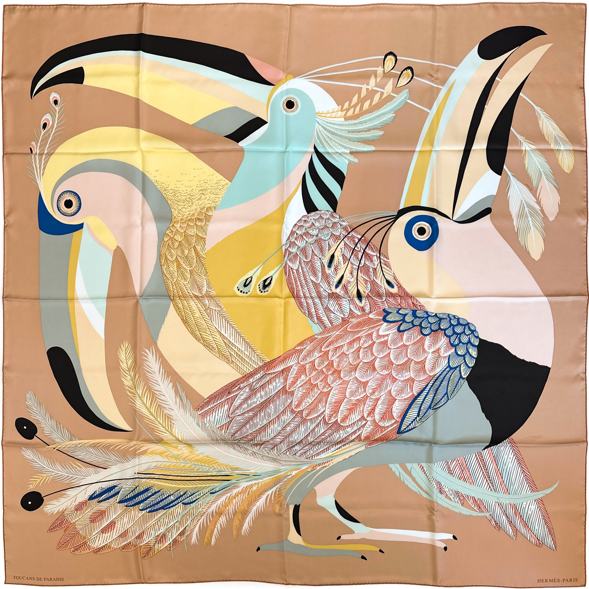 Hermès Toucans de Paradis Silk 140