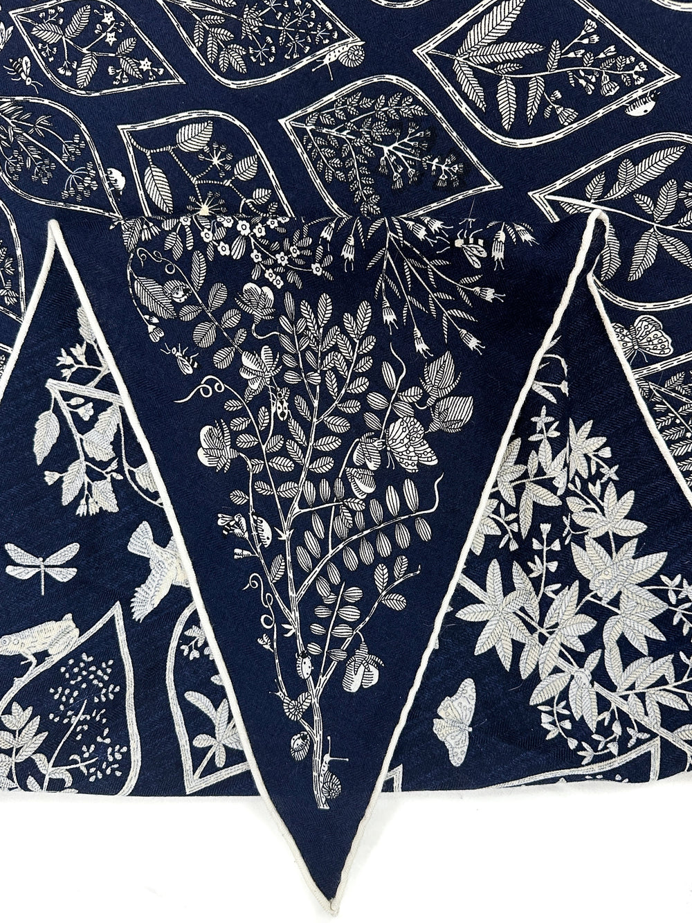 Hermès Plantes Officinales Cashmere Silk Giant Triangle