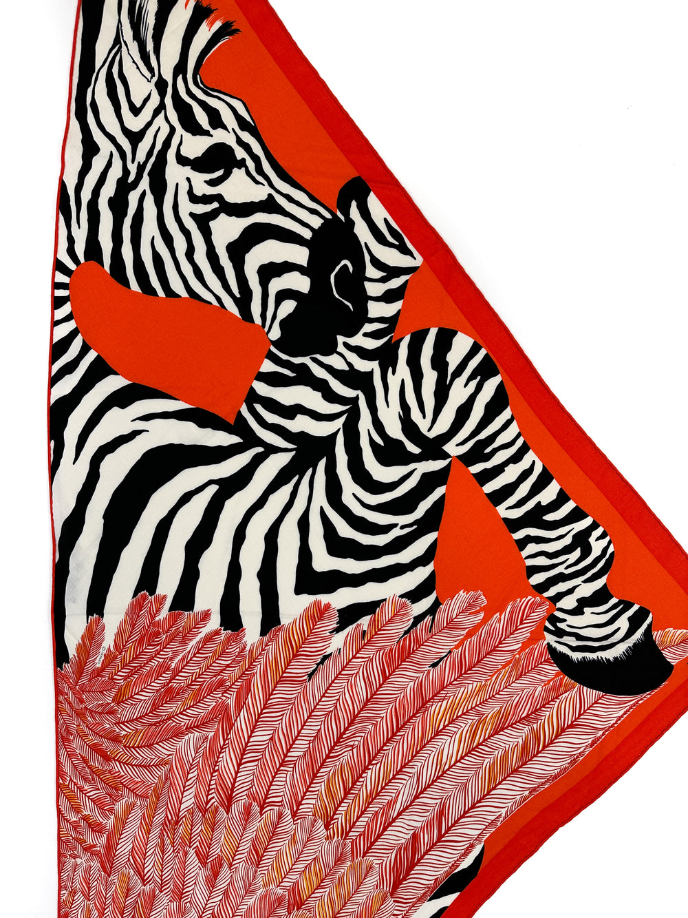 Hermès Zebra Pegasus Cashmere Silk Giant Triangle