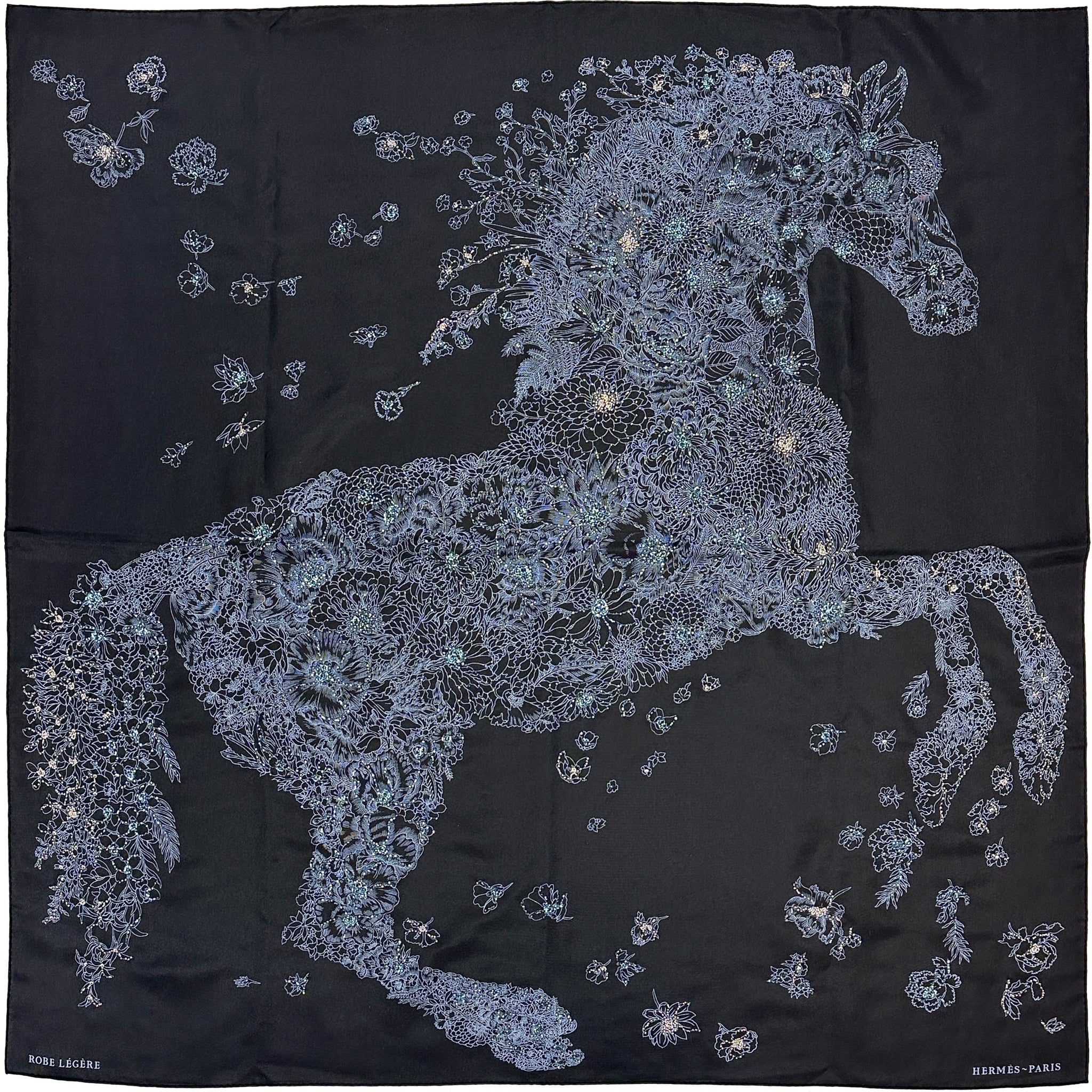 Hermès Robe Légère Beaded Exceptional 90