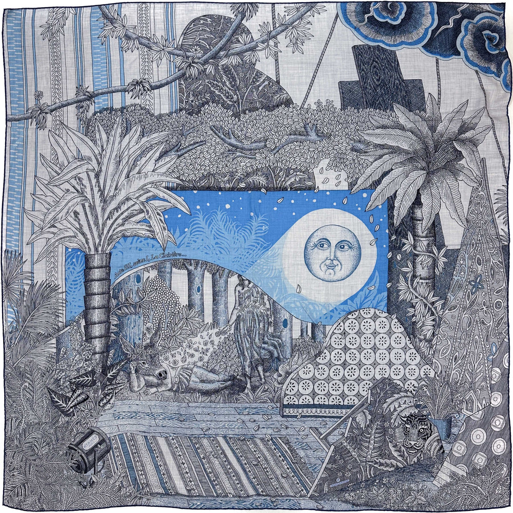 Hermès Acte III, Scène I, La Clairiere Cashmere Silk 140