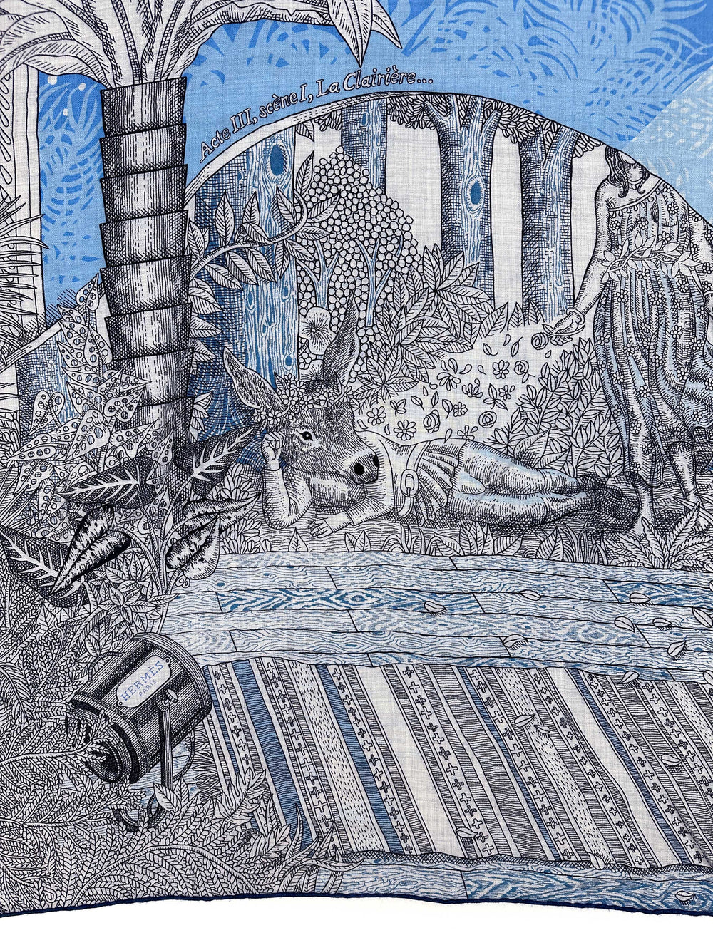 Hermès Acte III, Scène I, La Clairiere Cashmere Silk 140